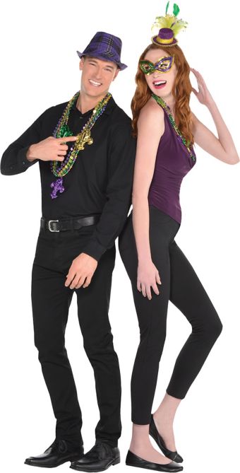 Adult Mardi Gras Couples Accessory Kit Party City