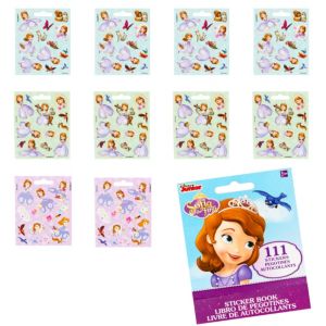 Sofia the First Sticker Book 9 Sheets - Party City